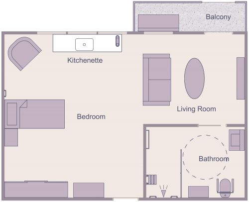 Assisted Living Room Floor Plan