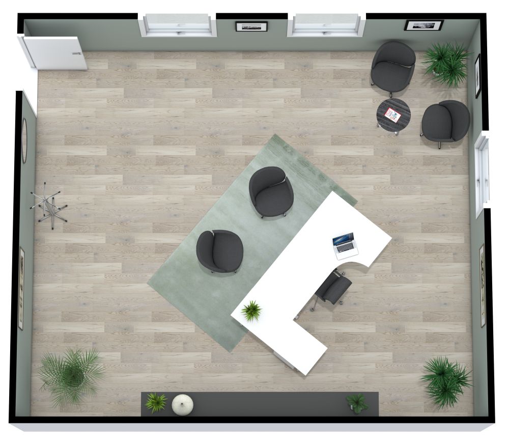 Office Floor Plan 23x20