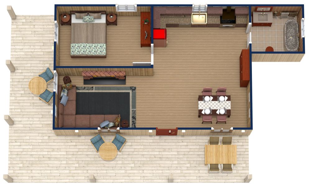 Cabin Floor Plans 3d 3d Cabin Building