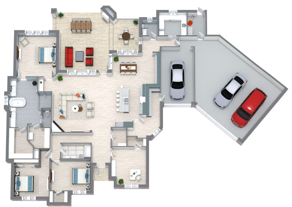 3000 sq ft House Plan