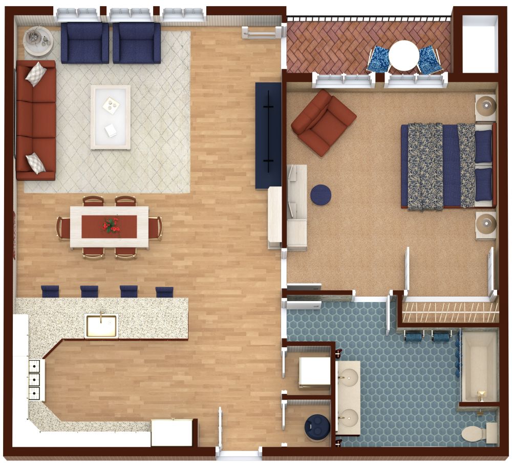 Condo Floor Plan Level One